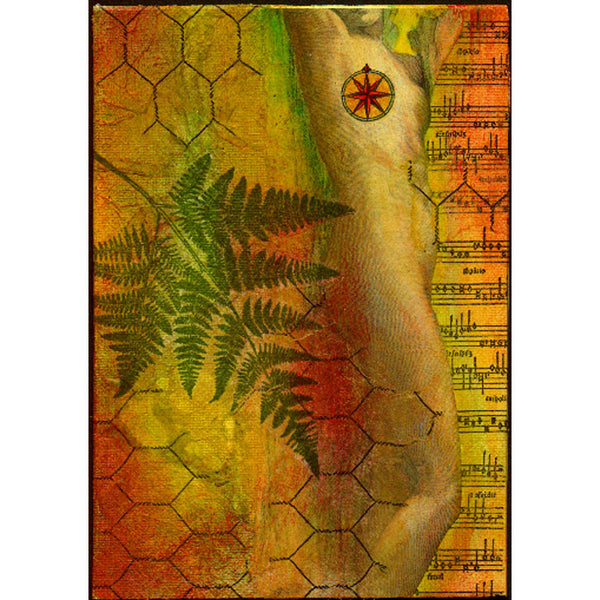 Chicken Wire 916R - Beeswax Rubber Stamps