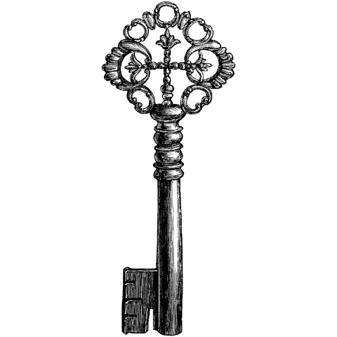 Keys & Locks - Beeswax Rubber Stamps
